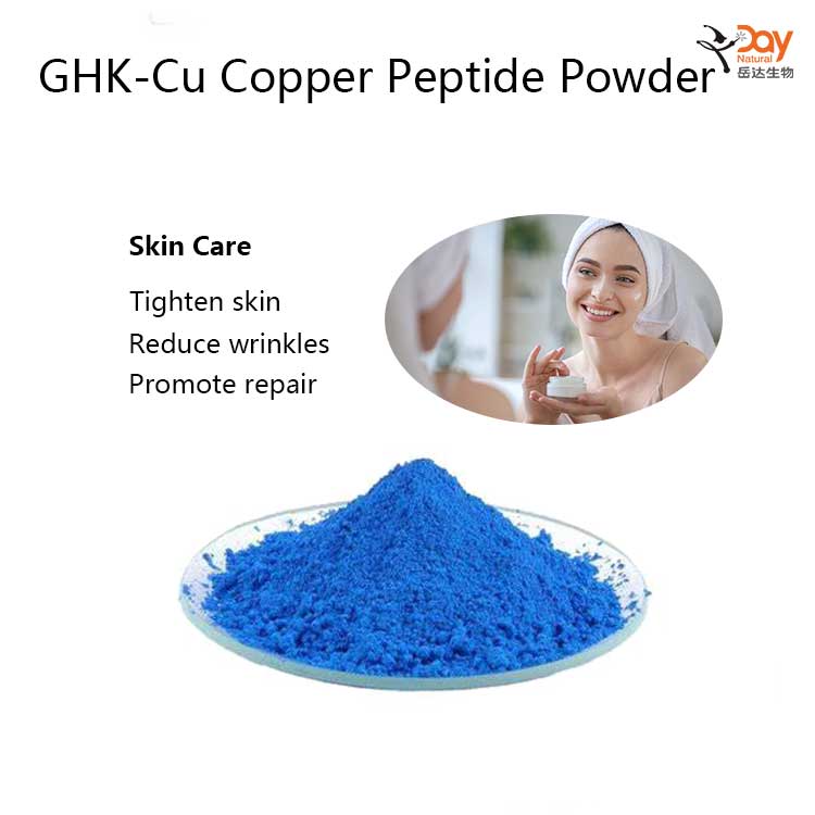 Hot Sale Cosmetic Grade 99% Blue GHK-Cu Copper Peptide Powder